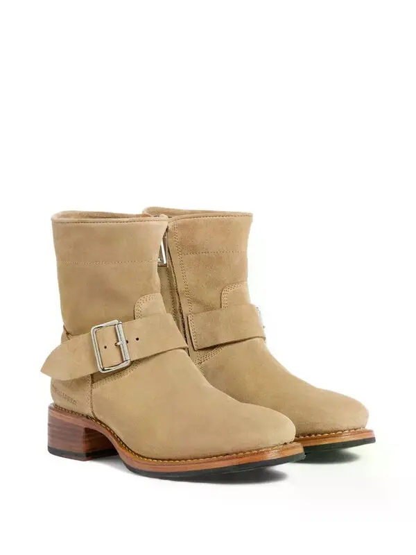 Dsquared2 Buckled Zip Up Boots - Neutrals
