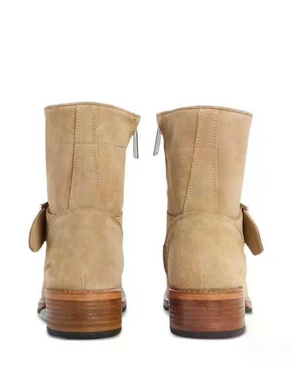 Dsquared2 Buckled Zip Up Boots - Neutrals