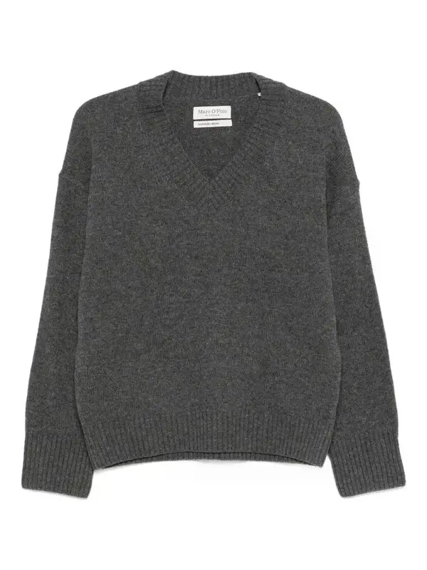 Marc O'polo V-neck Sweater - Grey