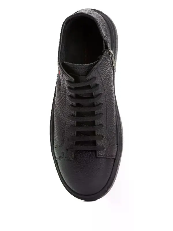 Santoni Leather High-top Sneakers
