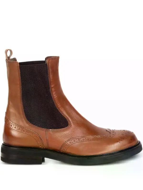 DELDUCA Leather Chelsea Boots