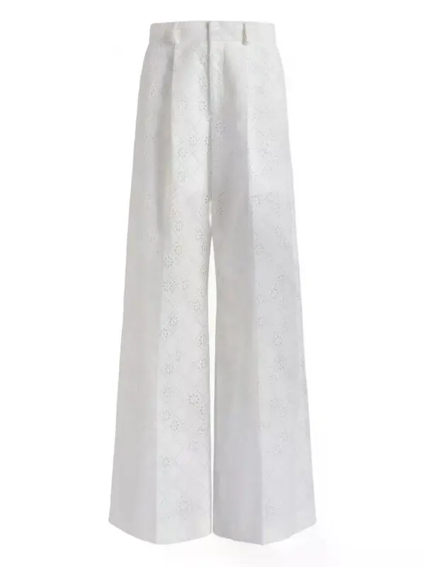 Alberta Ferretti Eyelet Trousers