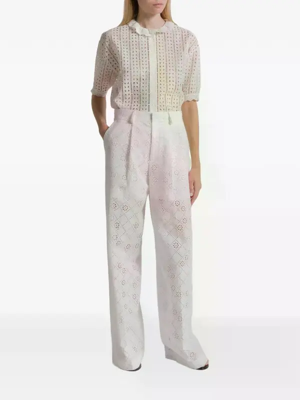 Alberta Ferretti Eyelet Trousers