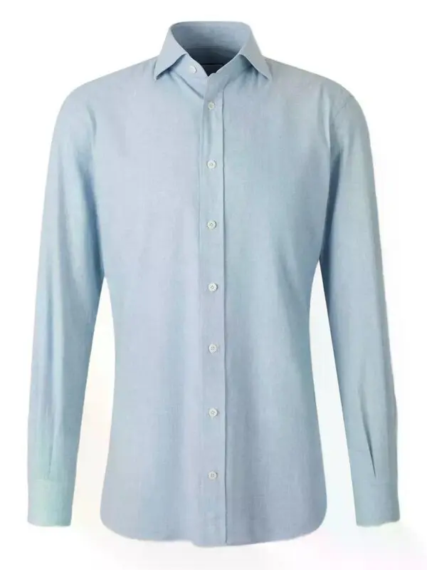 ATELIER MUNRO Buttoned Collar Shirt - Blue