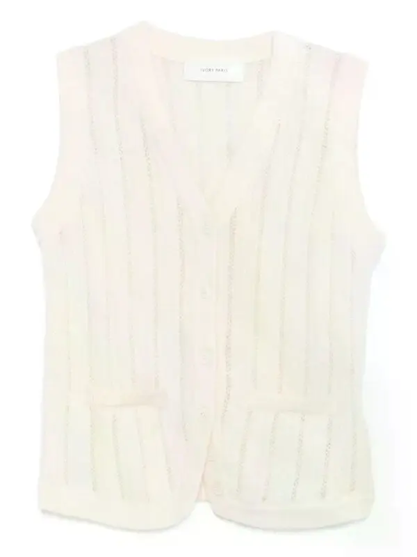 IVORY PARIS Buttoned Vest - Neutrals