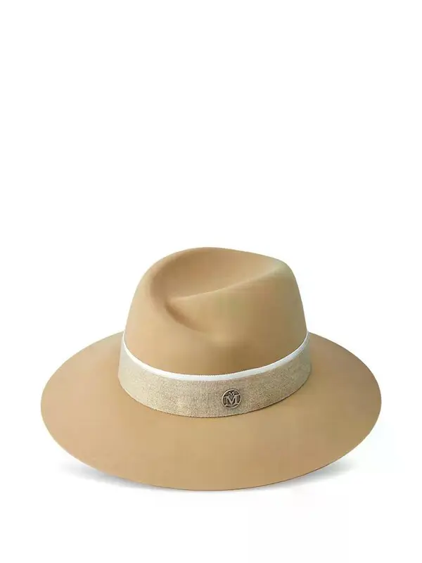 MAISON MICHEL Virginie Ribbon-detail Hat - Neutrals