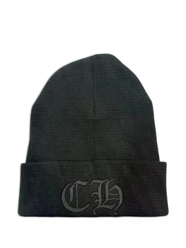 Chrome Hearts Embroidered Logo Beanie - Black