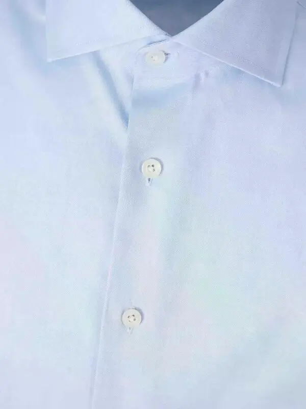 ATELIER MUNRO Buttoned Ribbed Dress Shirt