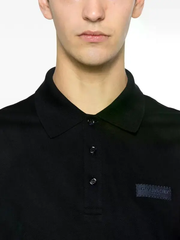 Givenchy Logo-patch Polo Shirt