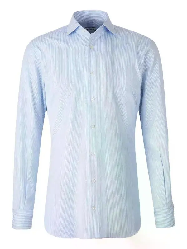 ATELIER MUNRO Classic Button Shirt - Blue