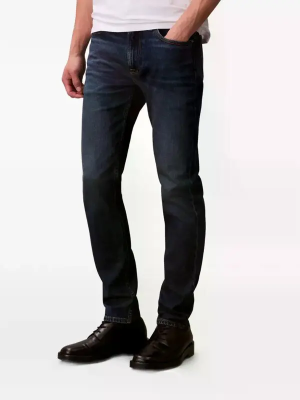 Calvin Klein Five-pocket Jeans With Logo Patch