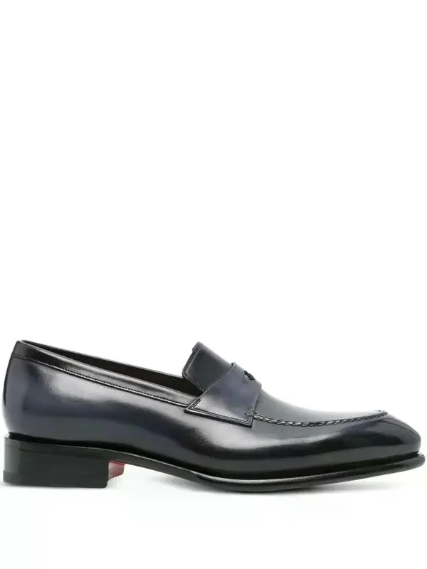 Santoni Leather Loafers