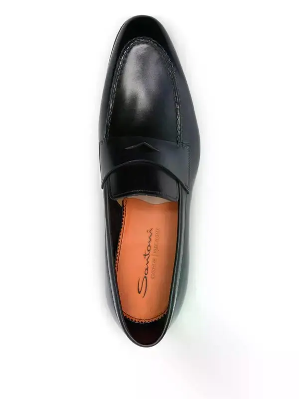 Santoni Leather Loafers