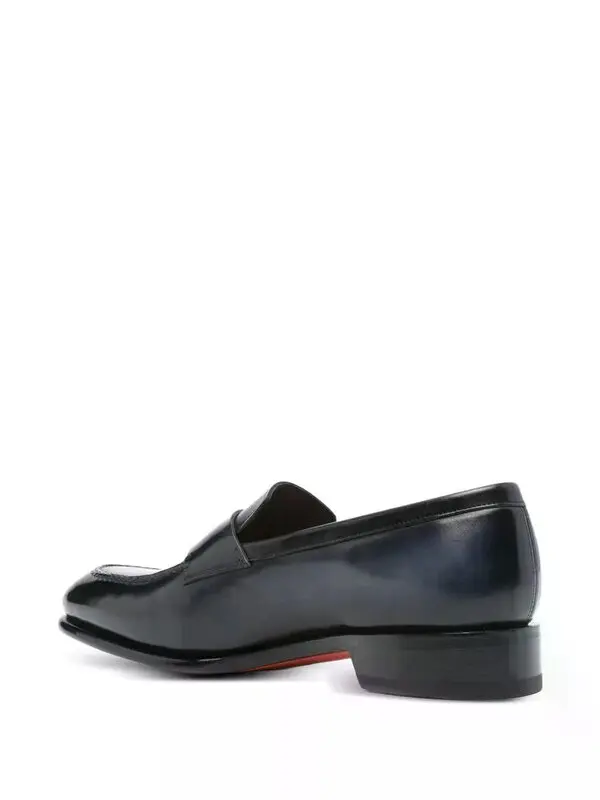 Santoni Leather Loafers