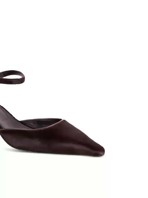 AeydĒ 35mm Tillie Ankle Strap Pumps - Brown