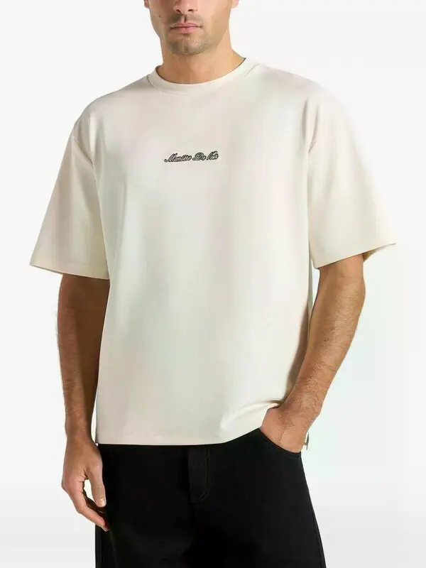 Manière De Voir Signature Cotton T-shirt - Neutrals