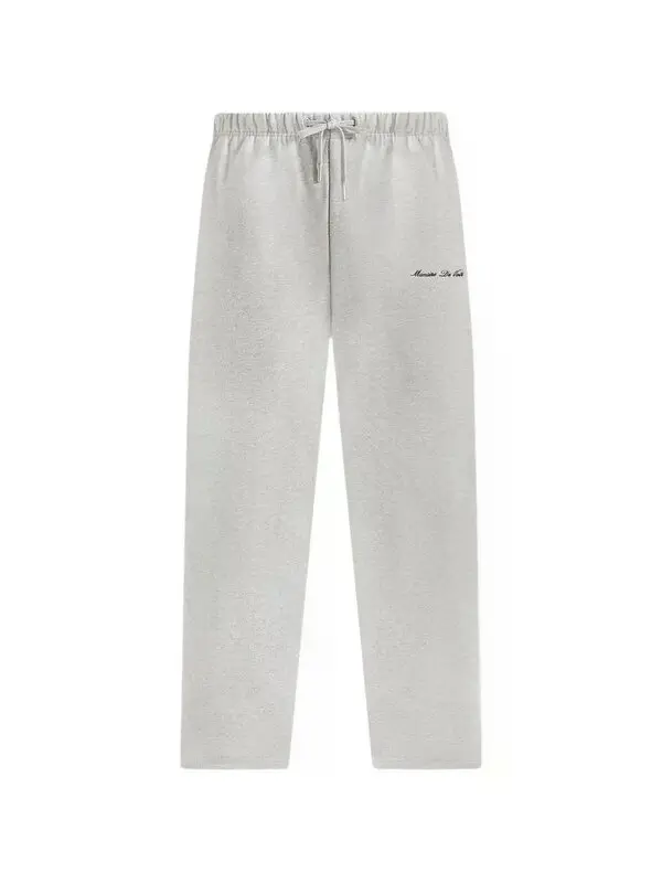 Manière De Voir Maniere De Voir Signature Script Wide Leg Joggers - Grey