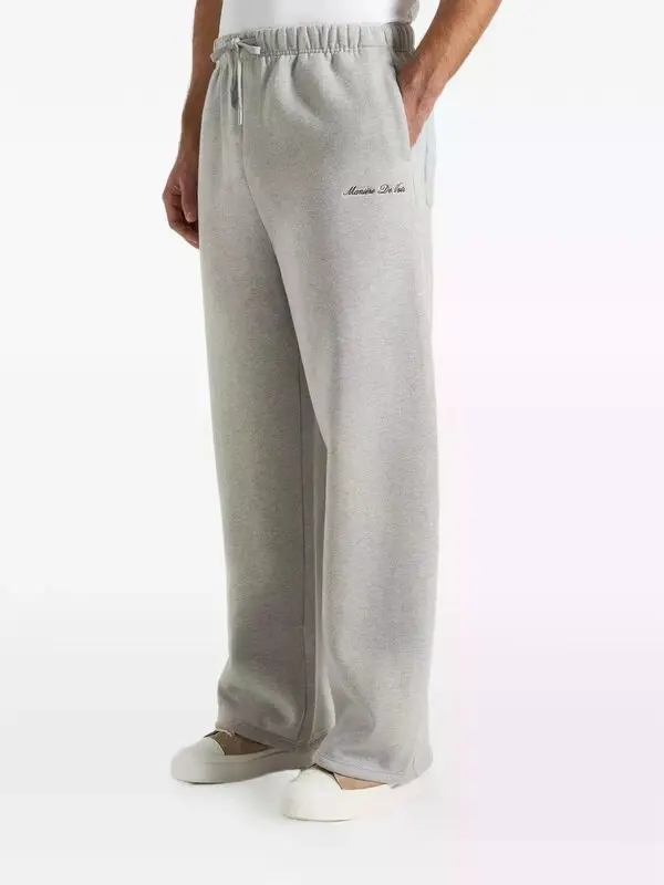 Manière De Voir Maniere De Voir Signature Script Wide Leg Joggers - Grey