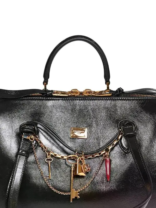 Dolce & Gabbana Medium Leather Tote - Black
