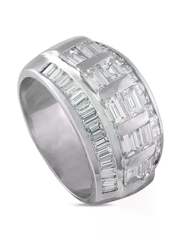 LB EXCLUSIVE Platinum Diamond Ring - Silver