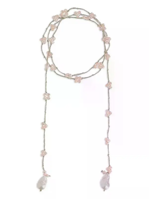 MELA Embellished Necklace - Silver