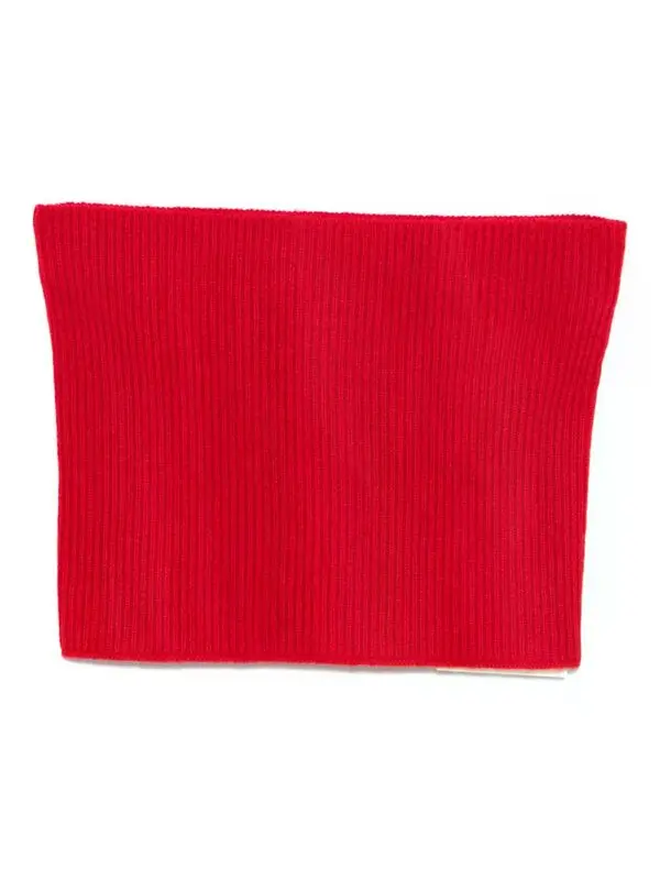 TOTEME Ribbed Cashmere Scarf - Red