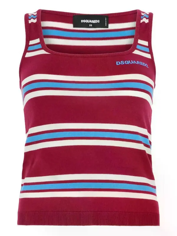 Dsquared2 Striped Knit Tank Top