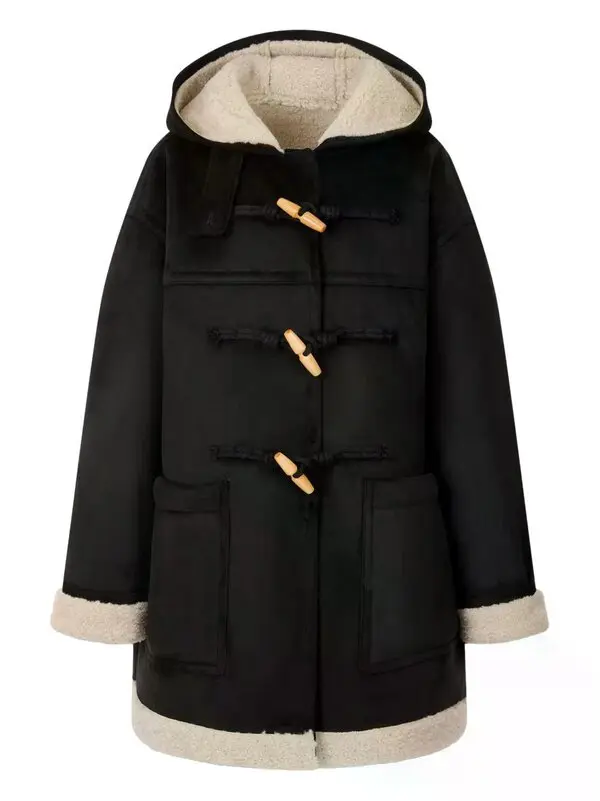 STUDIO TOMBOY Toggle-fastening Duffle Coat - Black