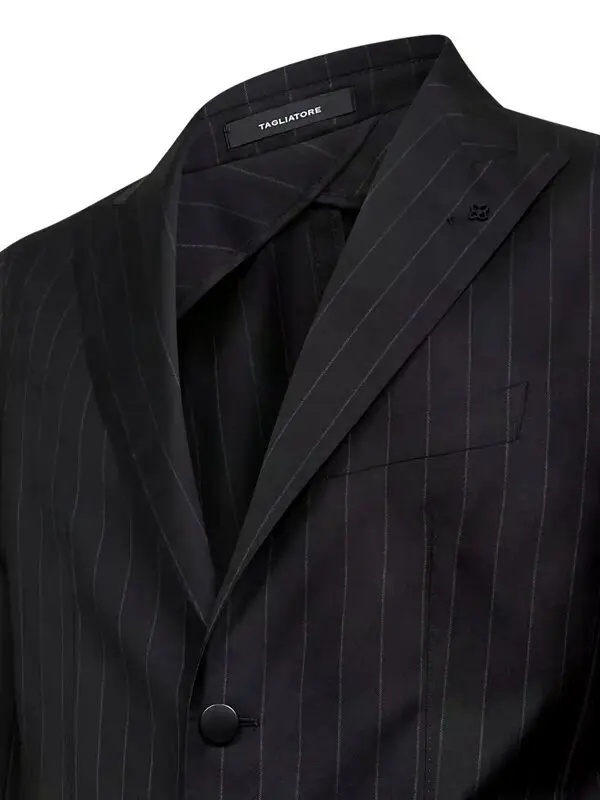 Tagliatore Pinstriped Peak-lapel Blazer