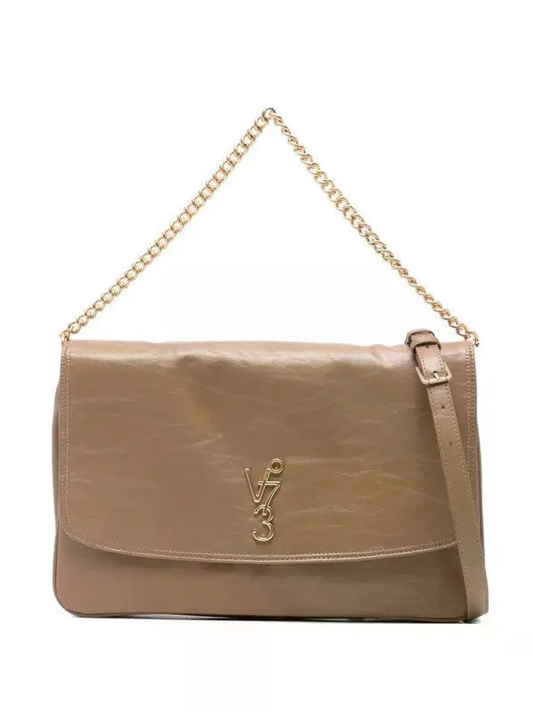 V°73 Logo Chain Tote Bag - Brown