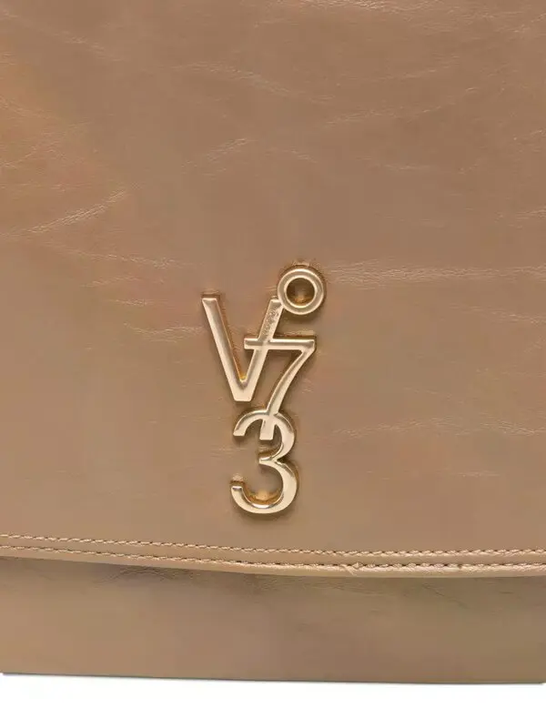 V°73 Logo Chain Tote Bag - Brown