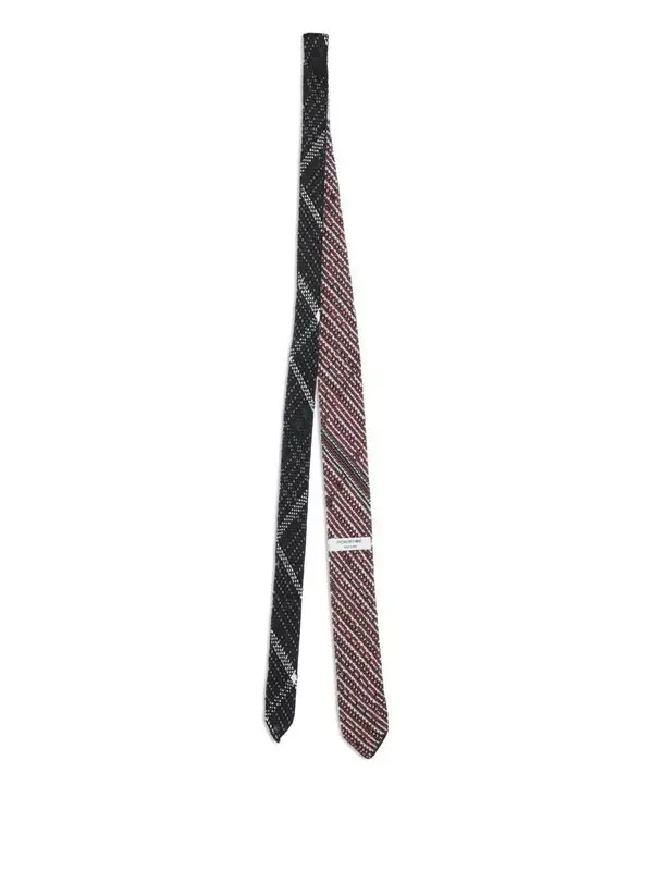 Thom Browne Plaid-jacquard Neck Tie