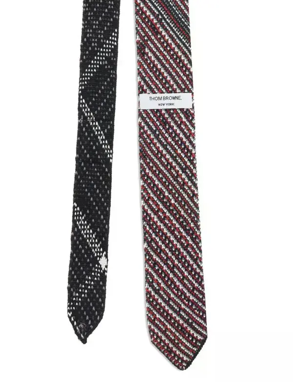 Thom Browne Plaid-jacquard Neck Tie