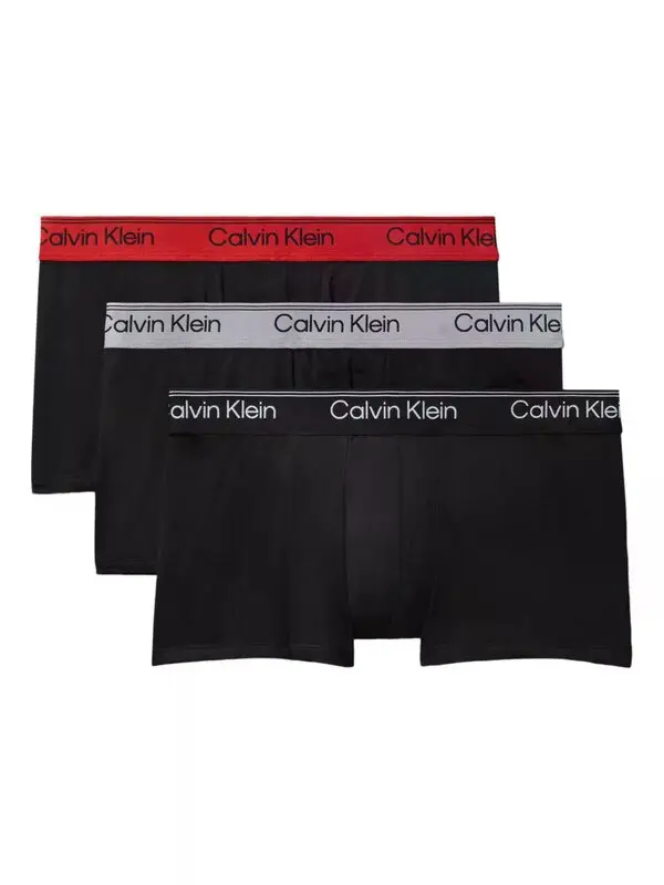 Calvin Klein Logo-waistband Trunks - Black