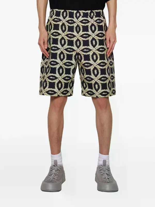 META CAMPANIA COLLECTIVE Geometric Pattern Shorts