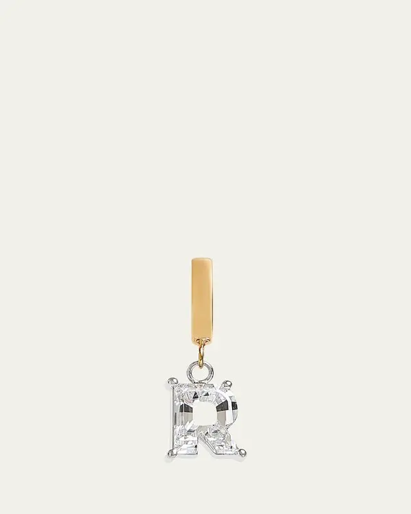 KENDALL ROW Lab Grown Diamond 14k Letter Charm - White