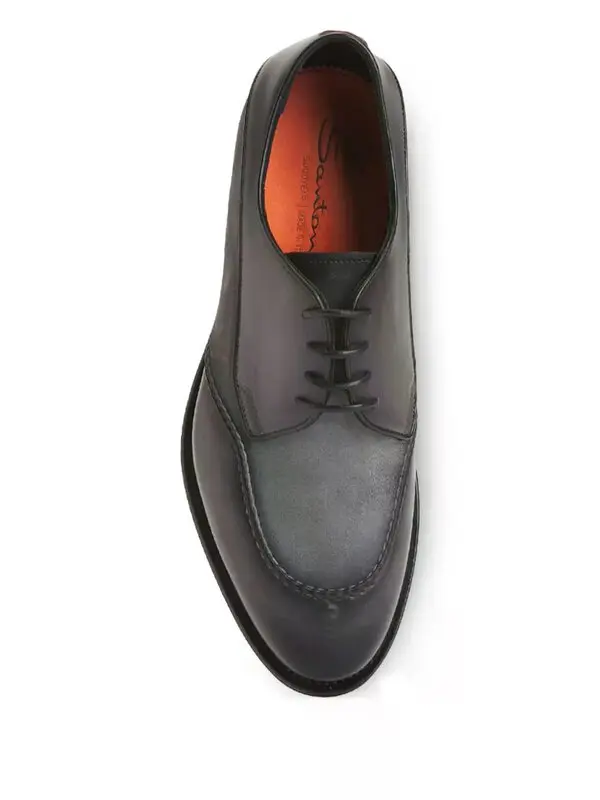 Santoni Suede-panel Derby Shoes