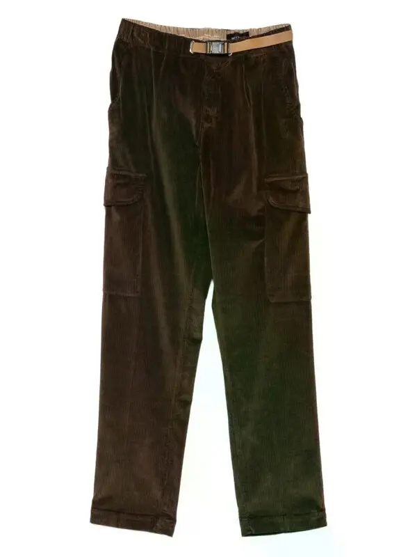 WHITE SAND Corduroy Trousers With Belt
