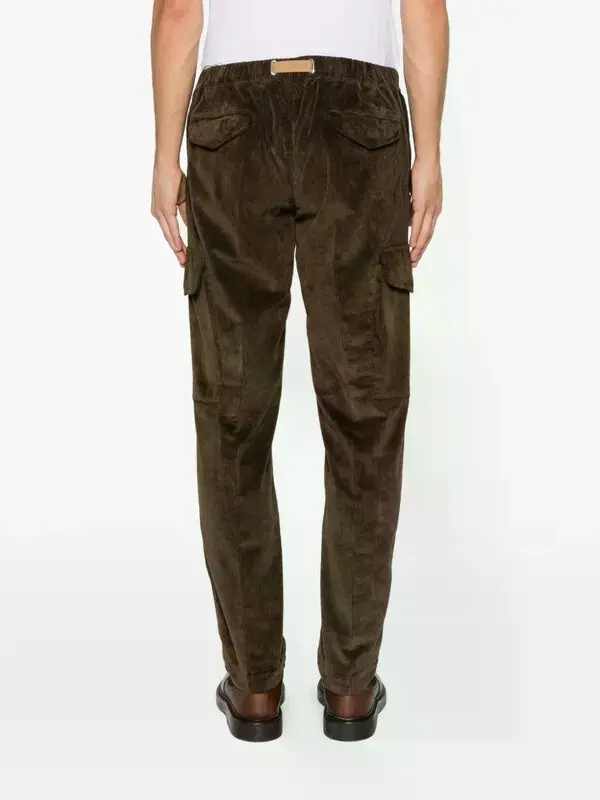 WHITE SAND Corduroy Trousers With Belt