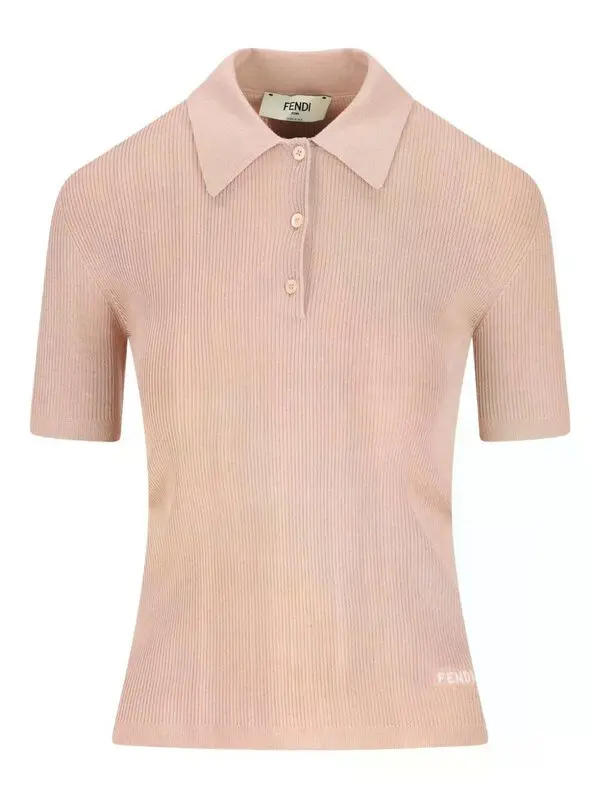 Fendi Button-up Short Sleeve Polo Shirt