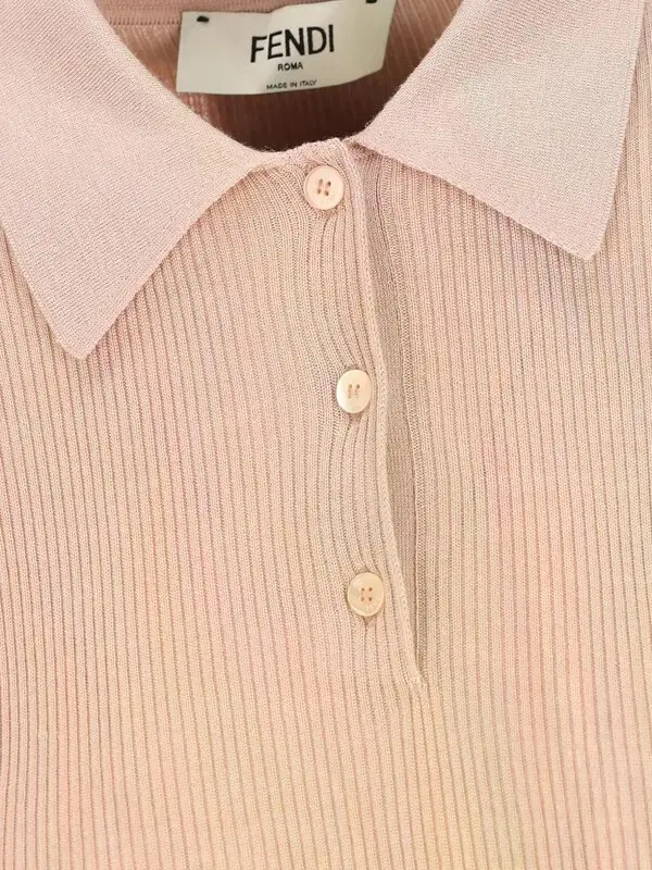 Fendi Button-up Short Sleeve Polo Shirt