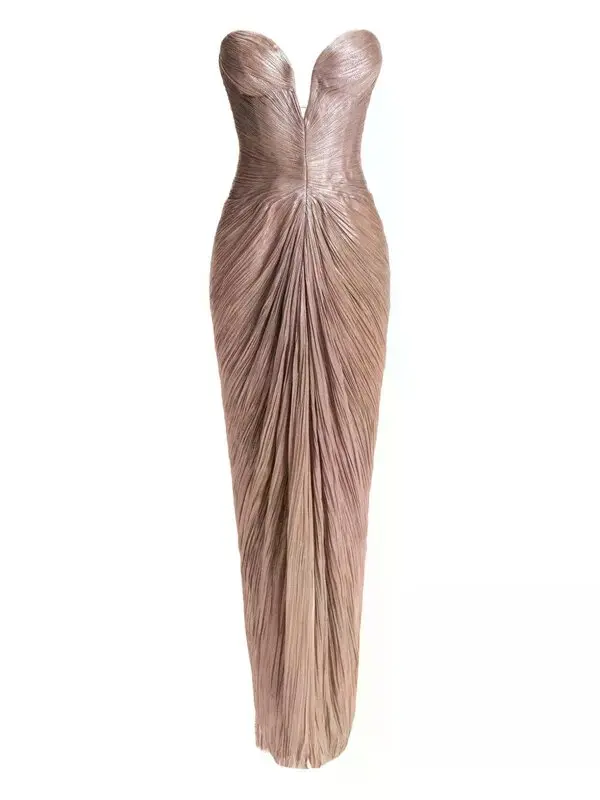 MARIA LUCIA HOHAN Alessandra Strapless Maxi Dress - Pink