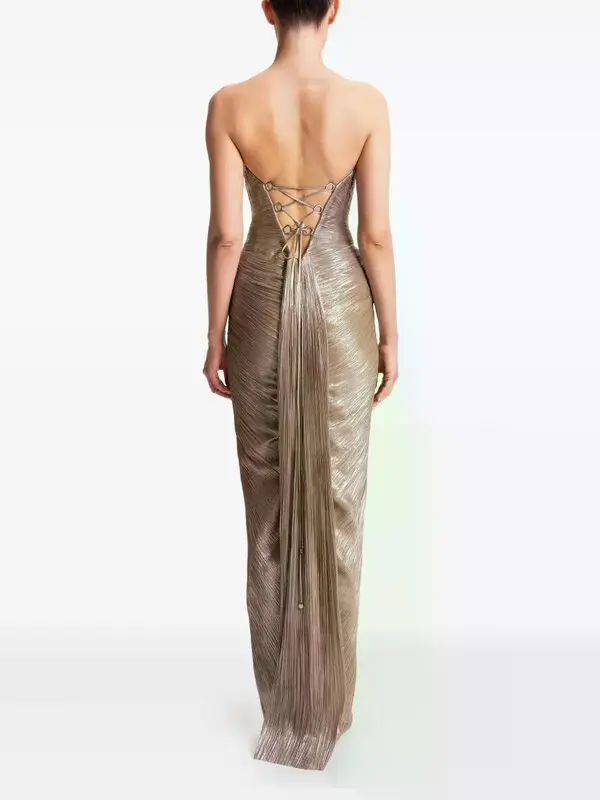 MARIA LUCIA HOHAN Alessandra Strapless Maxi Dress