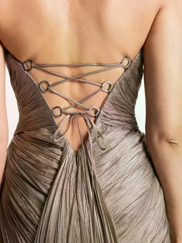 MARIA LUCIA HOHAN Jolie Pleated Dress - Neutrals
