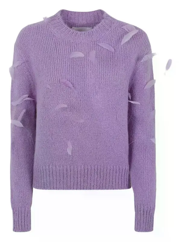 JIL SANDER Feather-embellished Sweater