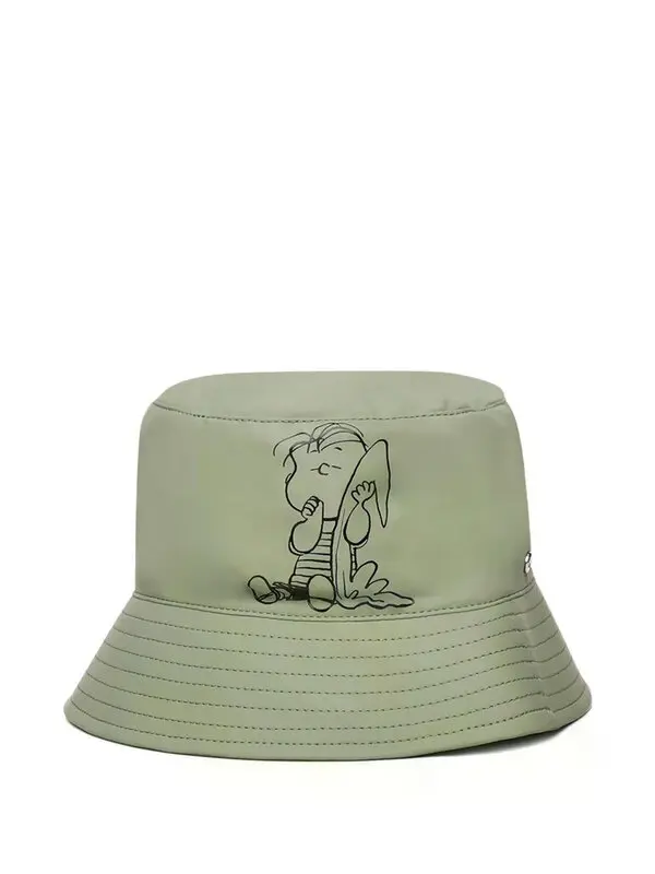 COCCINELLE X Peanuts Cartoon-print Bucket Hat - Green