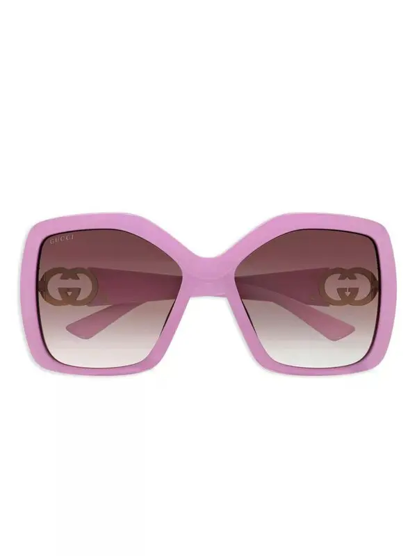 小物 GUCCI Sunglasses Pink Clear Frame GGLogo Gucci Pink Transparent Acetate Frame Sunglasses- GG0257S | Yoogi's