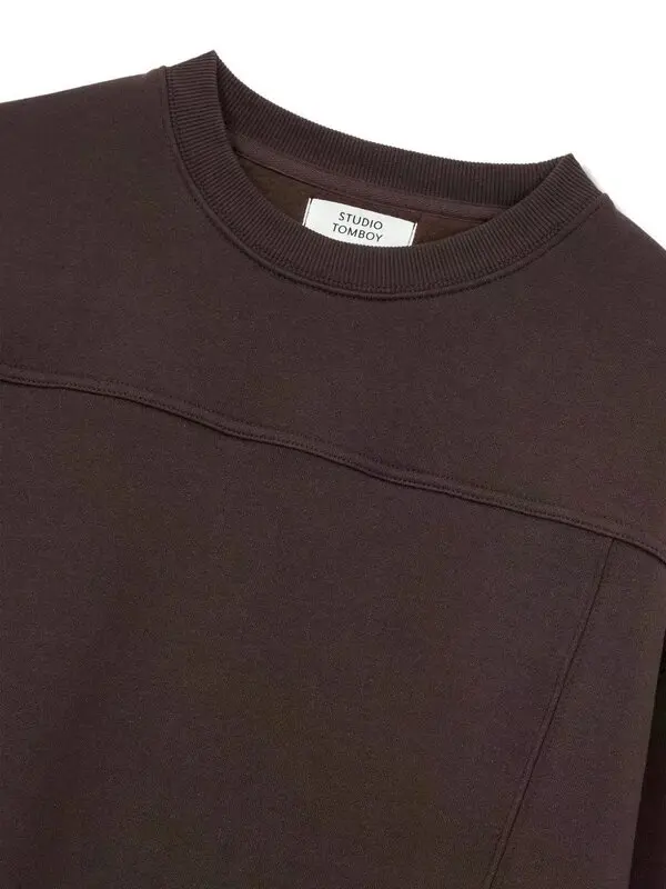 STUDIO TOMBOY Fleece-lined Sweatshirt - Brown
