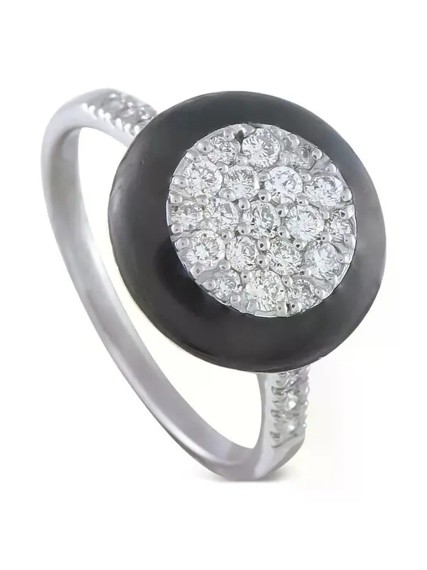 LB EXCLUSIVE Platinum Diamond Cocktail Ring