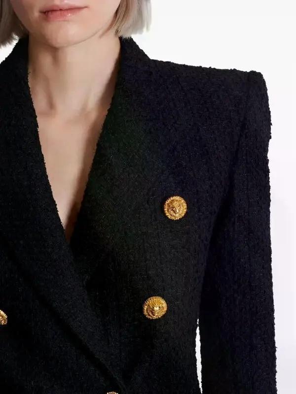 Balmain Six-button Tweed Blazer